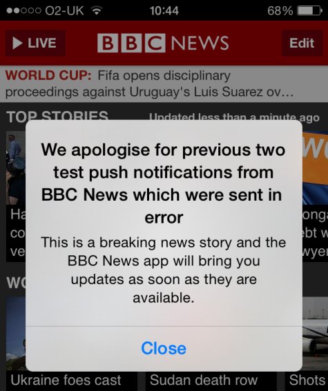 BBC News App Push Alert Fail | FrequencyCast